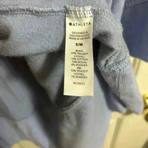 Athleta | Tops | Athleta Lotus Wrap Blue Heather Open Front Cozy ...